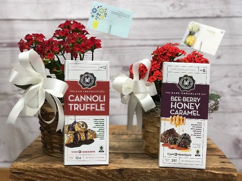 Thanks a Bundle! Blooming Plant & Candy Set flowers delivery local ...