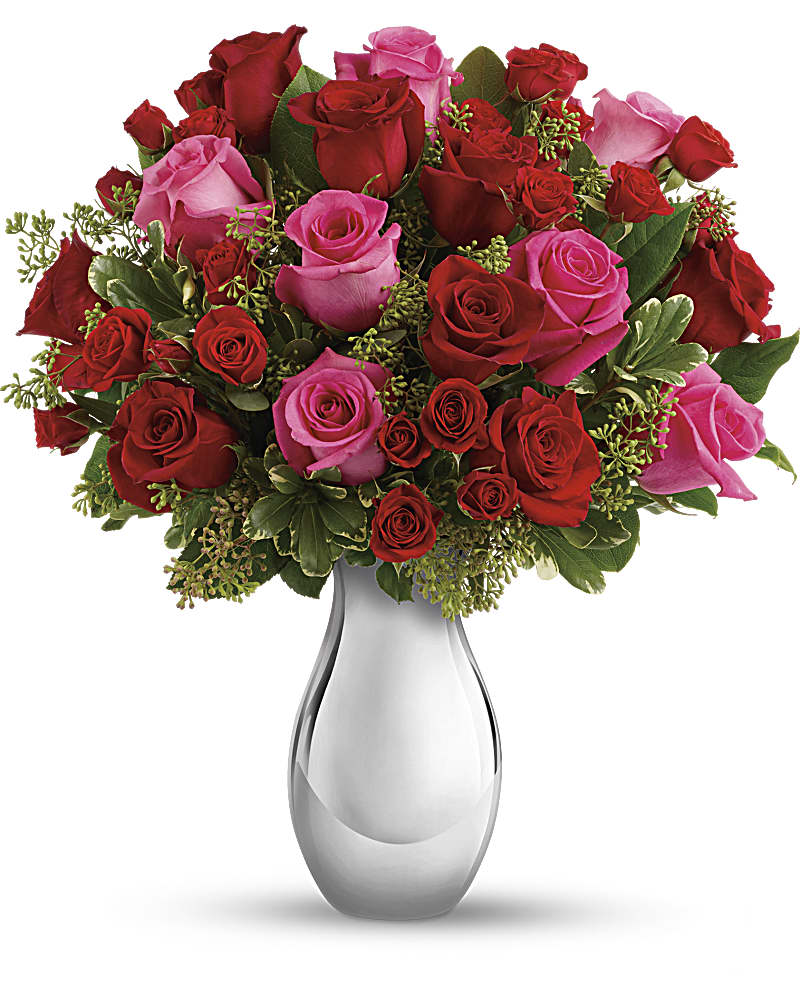 Teleflora's True Romance Bouquet with Red Roses - Teleflora