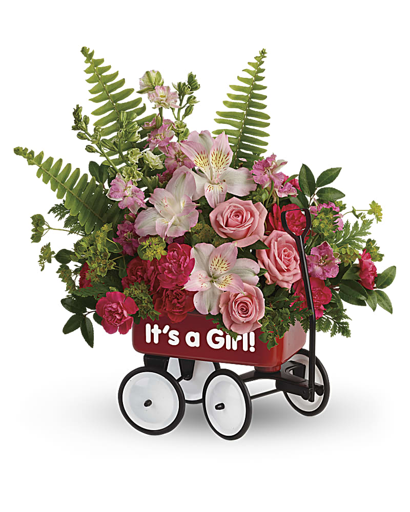 New Baby Flower Arrangement and Gifts Delivery OLEAN - Uptown Floral ...
