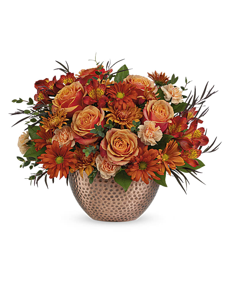 Teleflora's Copper Beauty Centerpiece Bouquet - Teleflora