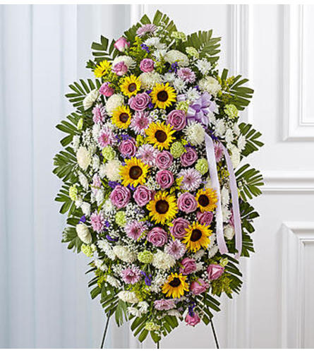 Sunflower and Rose Standing Spray - Wilmington, DE Florist