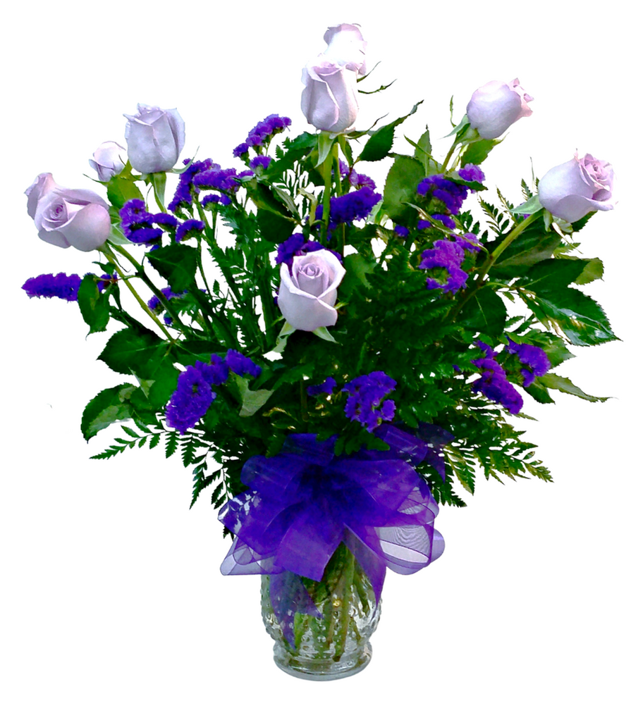 12, 18 OR 24 Lavender and Purple Splendor Roses R-1745 | Fiesta Flowers ...