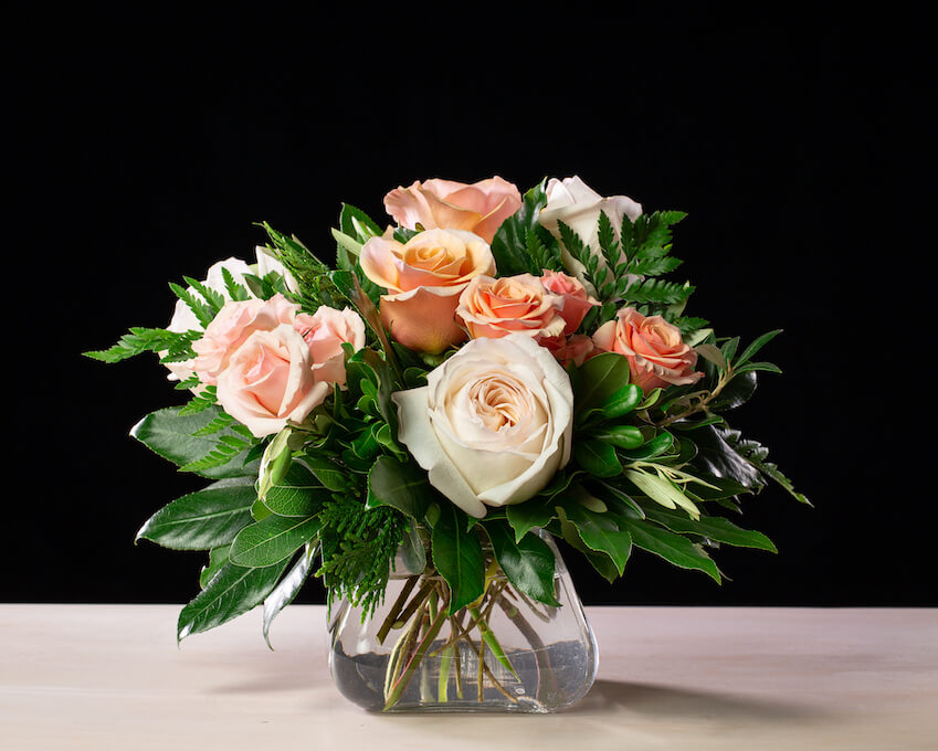 Peach Splendor Rose Floral Design |Irvine (CA) Same-day Flower Delivery ...