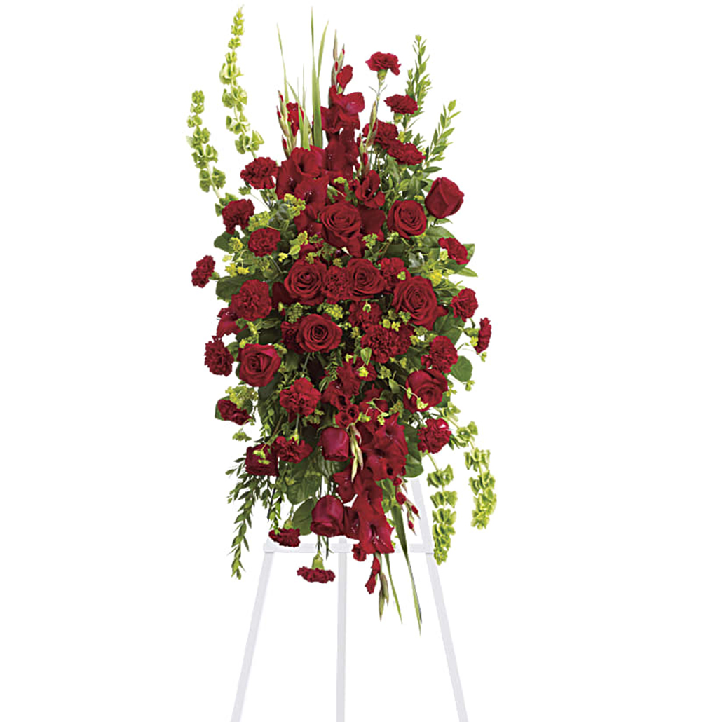 All Red Easel Spray in Highland, IL | The Greenhouse of Highland ...