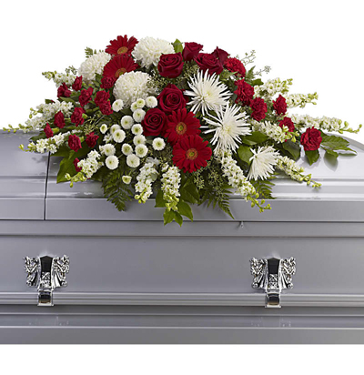 Traditional Casket Sprays Flower Delivery Highland IL - The Greenhouse ...