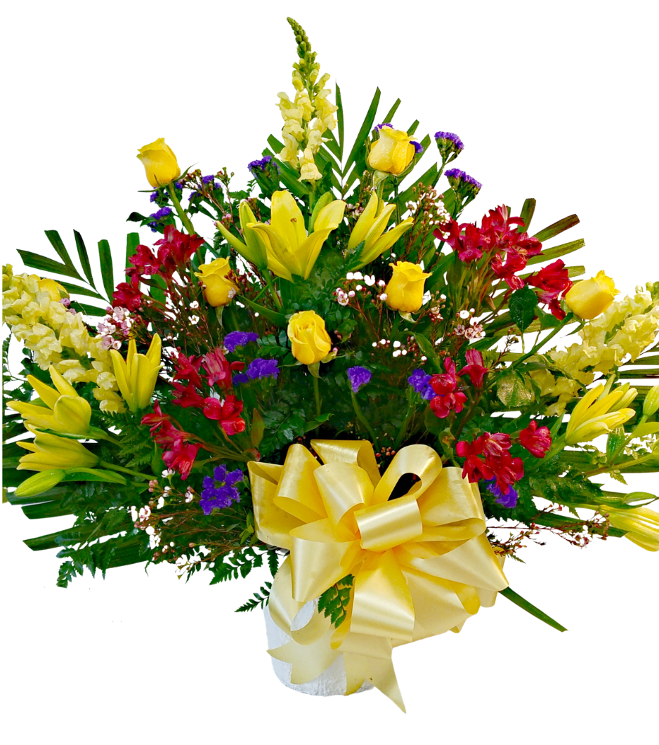 Glorious Remembrance Floor Basket FB-520 | Fiesta Flowers Plants & Gifts