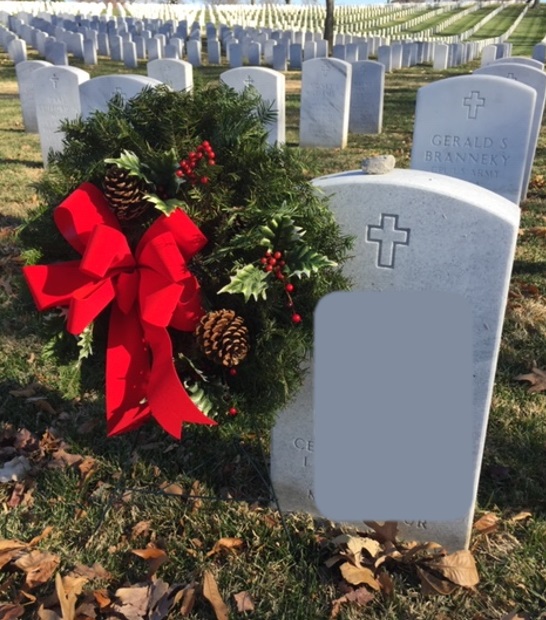 Greenery Wreath Grave Decor