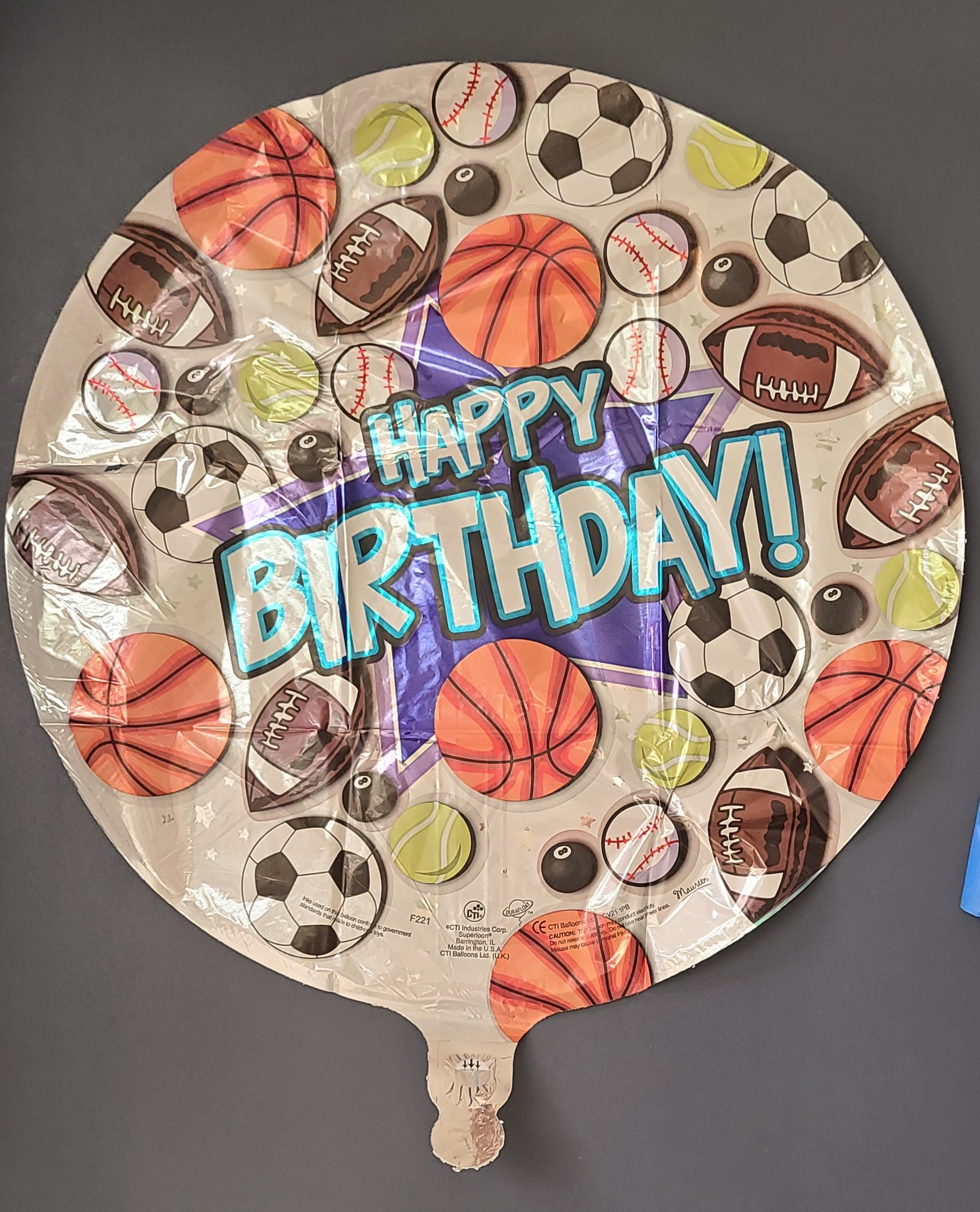 Happy Birthday Sports Balls Flower Delivery Evanston IL - Prestons Florist