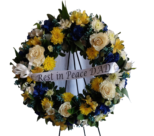 Rest In Peace Wreath Flower Delivery St Johns . - Flower World