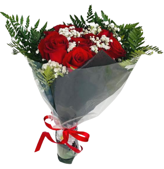 Fiesta 12, 18 OR 24 Rose Wrapped Bouquet R-1758 | Fiesta Flowers Plants ...