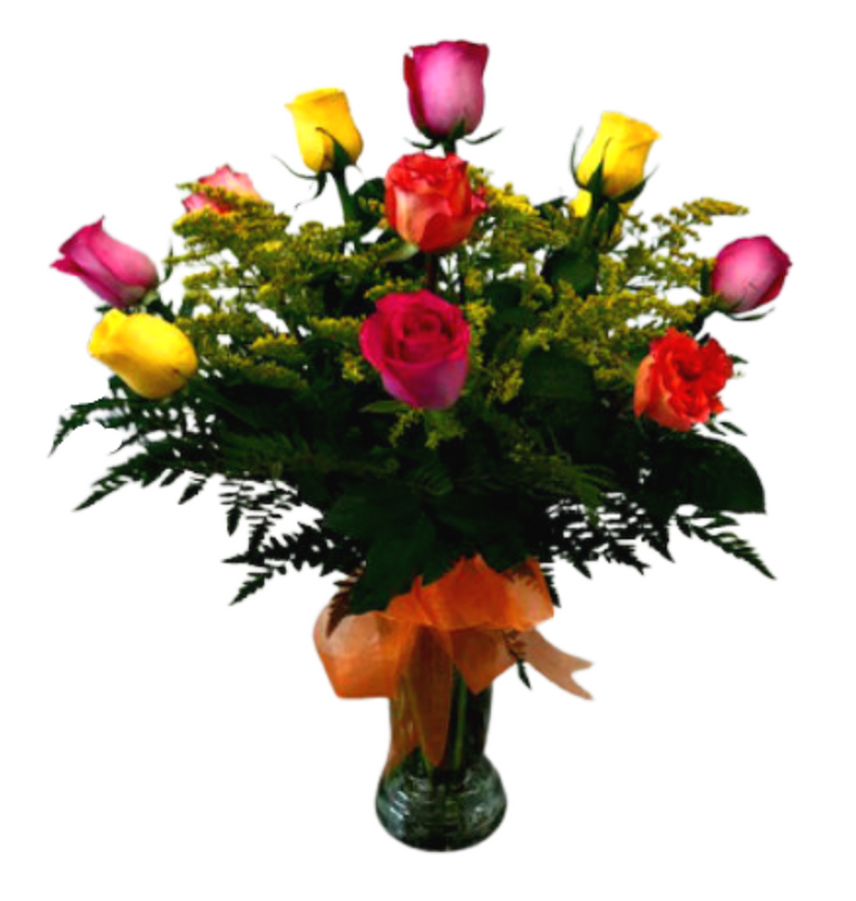 Confetti Dozen Roses R-1775 | Fiesta Flowers Plants & Gifts