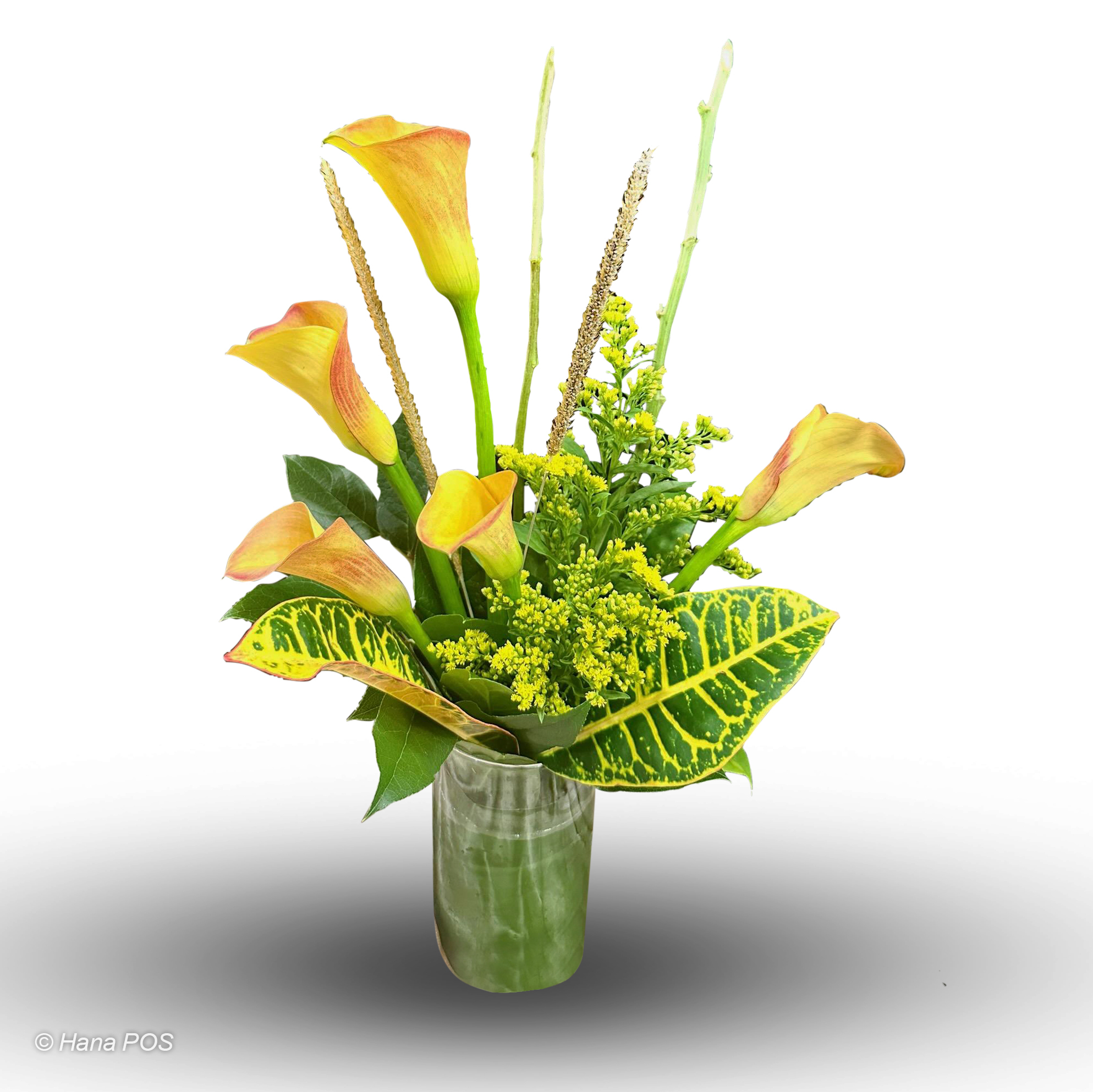 Yellow Calla Surprise Flower Delivery OLEAN NY - Uptown Floral Shoppe Inc.