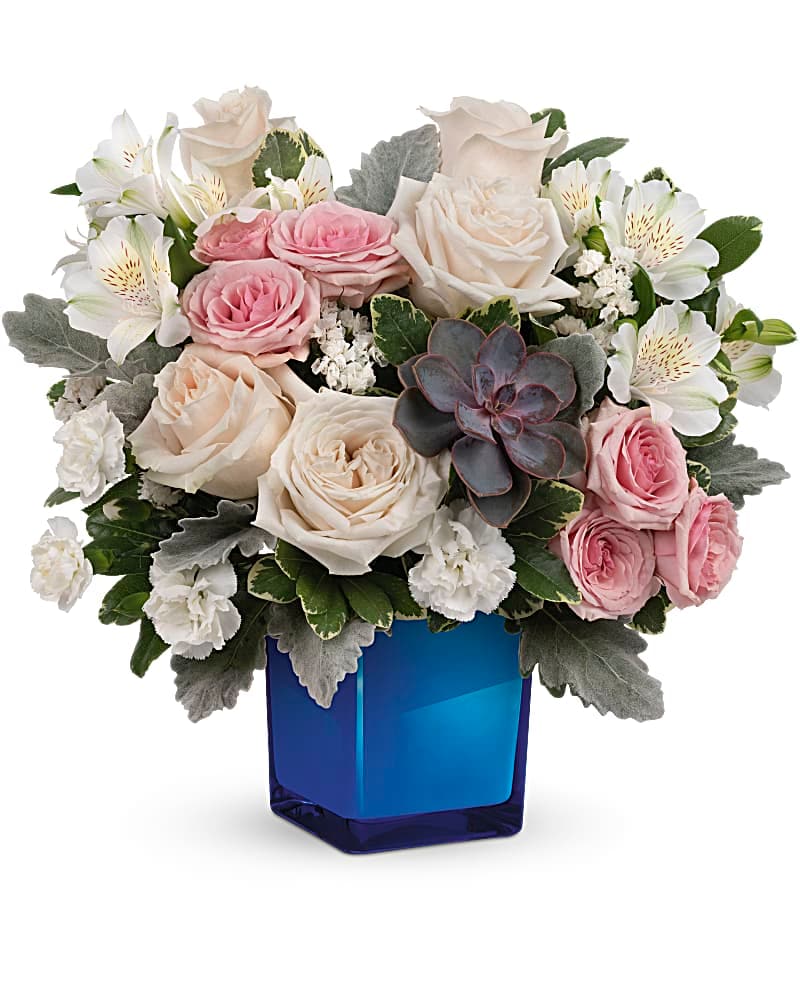 Teleflora's Enchanting Blue Bouquet in Ravena NY - Janine's Floral ...