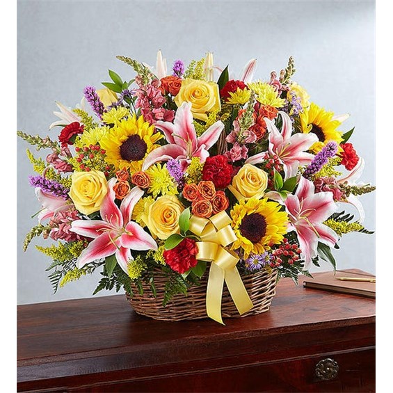 Multicolor Bright Large Sympathy Basket | Midland, TX