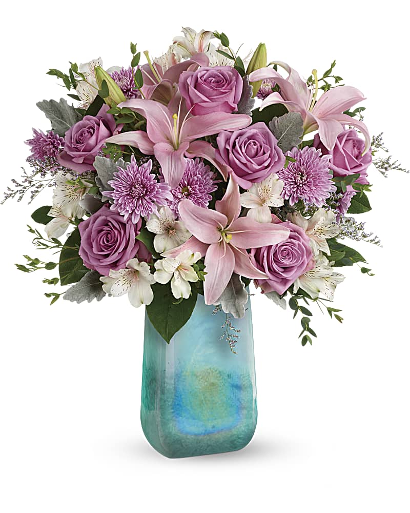 Teleflora's Art Glass Treasure Bouquet in Baltimore MD - Peace and ...