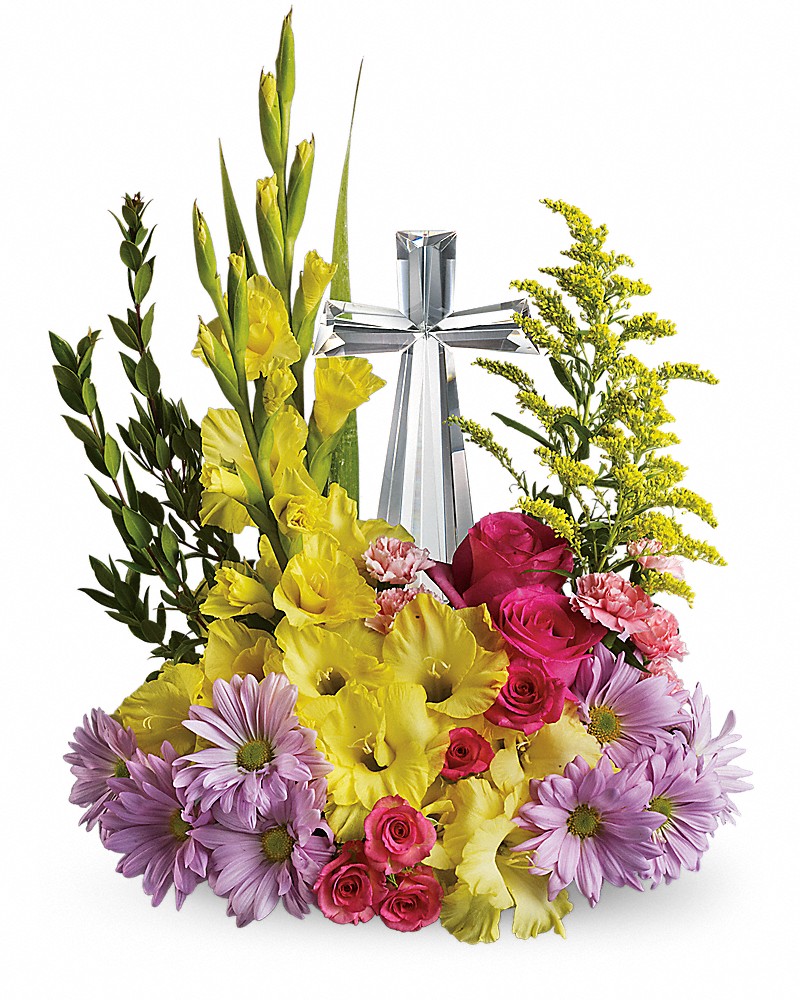 Teleflora's Crystal Cross Bouquet - by Peace and Blessings Florist