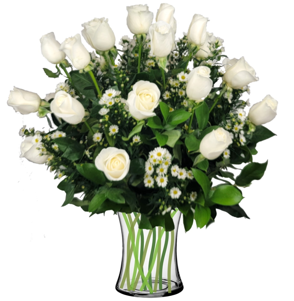 Long Stem White Roses: Elegance and Grace | My Floral Shop