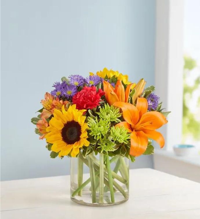 Send a Floral Embrace - Bright Blooms | Commack Florist
