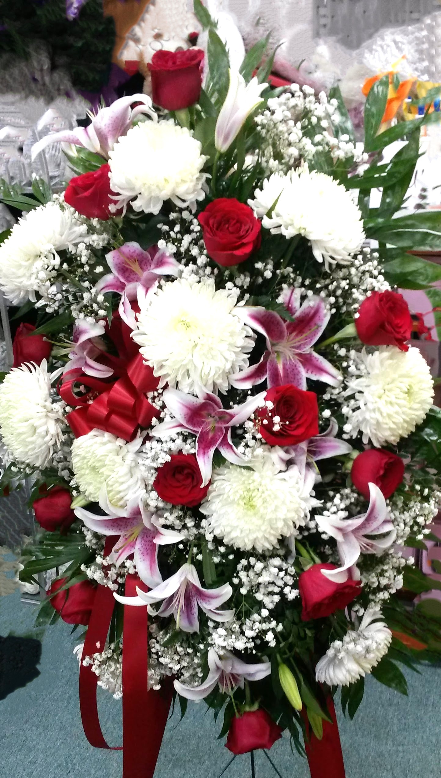 Strength and Wisdom Standing Spray Flower Delivery Coral Springs FL ...