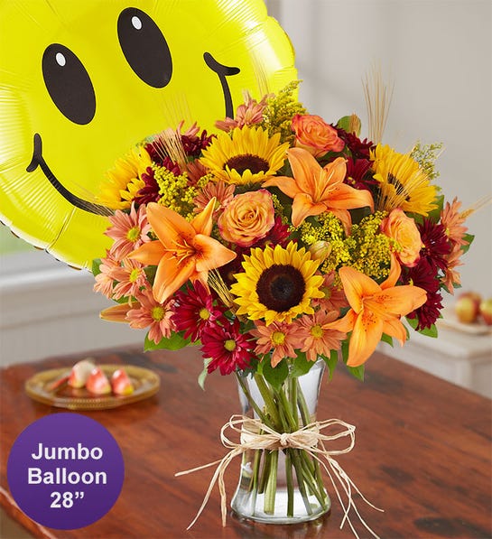 Fields of Europe® for Fall With Jumbo Smile Balloon