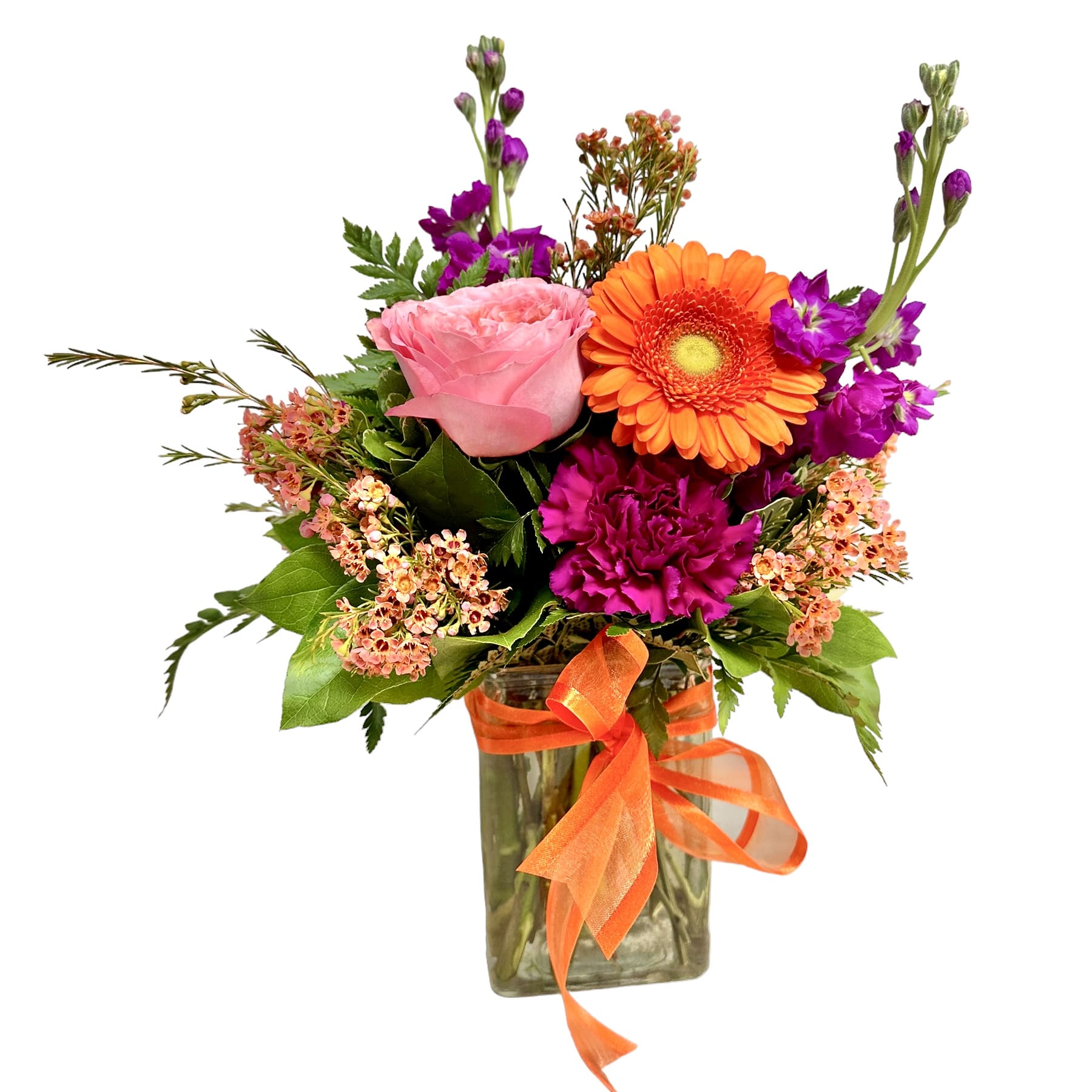 Vibrant Citrus Bloom Bouquet Flower Delivery Kokomo IN - Banner Flower ...