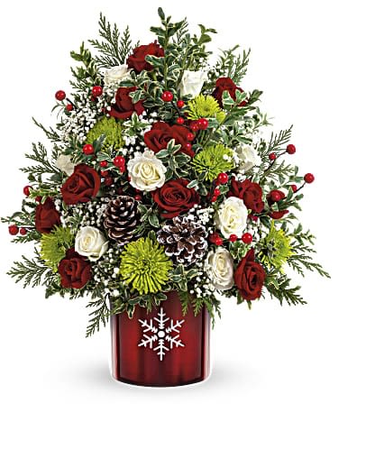 Teleflora's Festive Snowflake Tree Flower Delivery Chattanooga TN ...