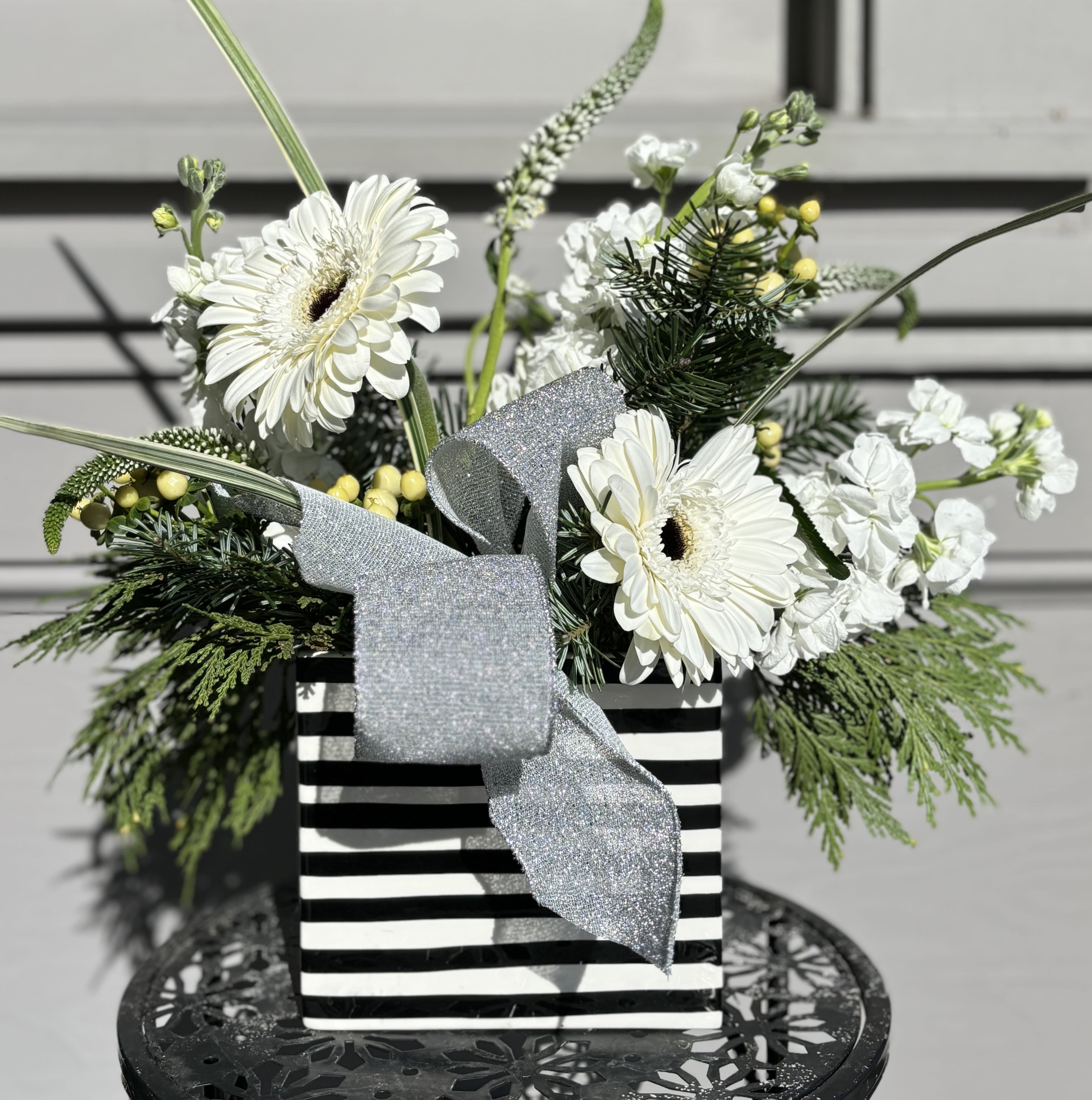 Black and White Flower Delivery Lynchburg VA - Blooms by Doyles