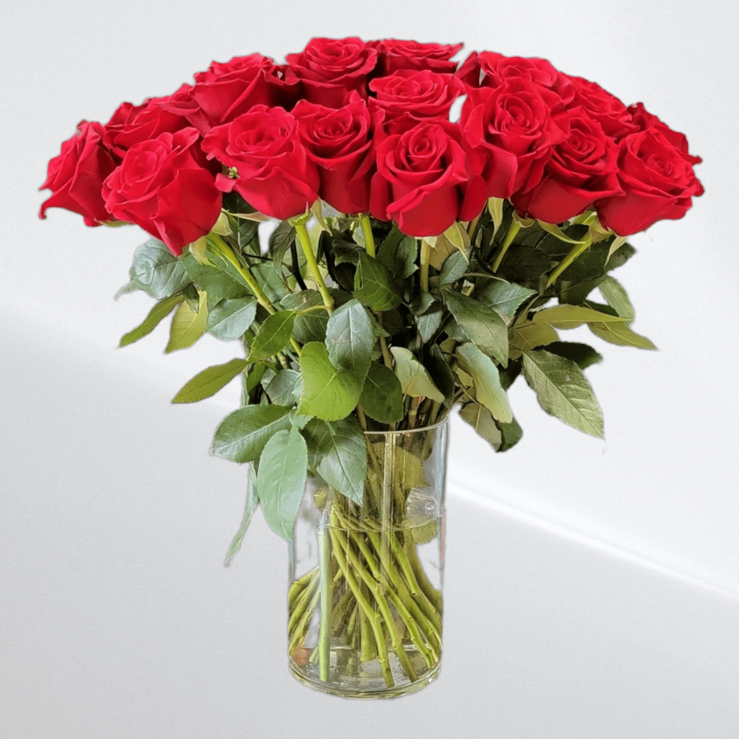 CLASSIC RED IN VASE Flower Delivery Las Vegas NV - Vegas Rose Flowers