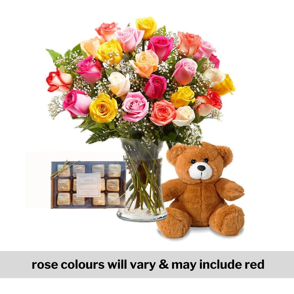 Two Dozen Roses, Stuffy & Chocolates Flower Delivery London ON - Forest ...