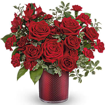 RADIANT CRIMSON BOUQUET Flower Delivery Baytown TX - Bee Hive Florist