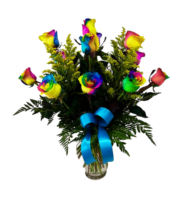 Rainbow Roses VM-225 | Fiesta Flowers Plants & Gifts