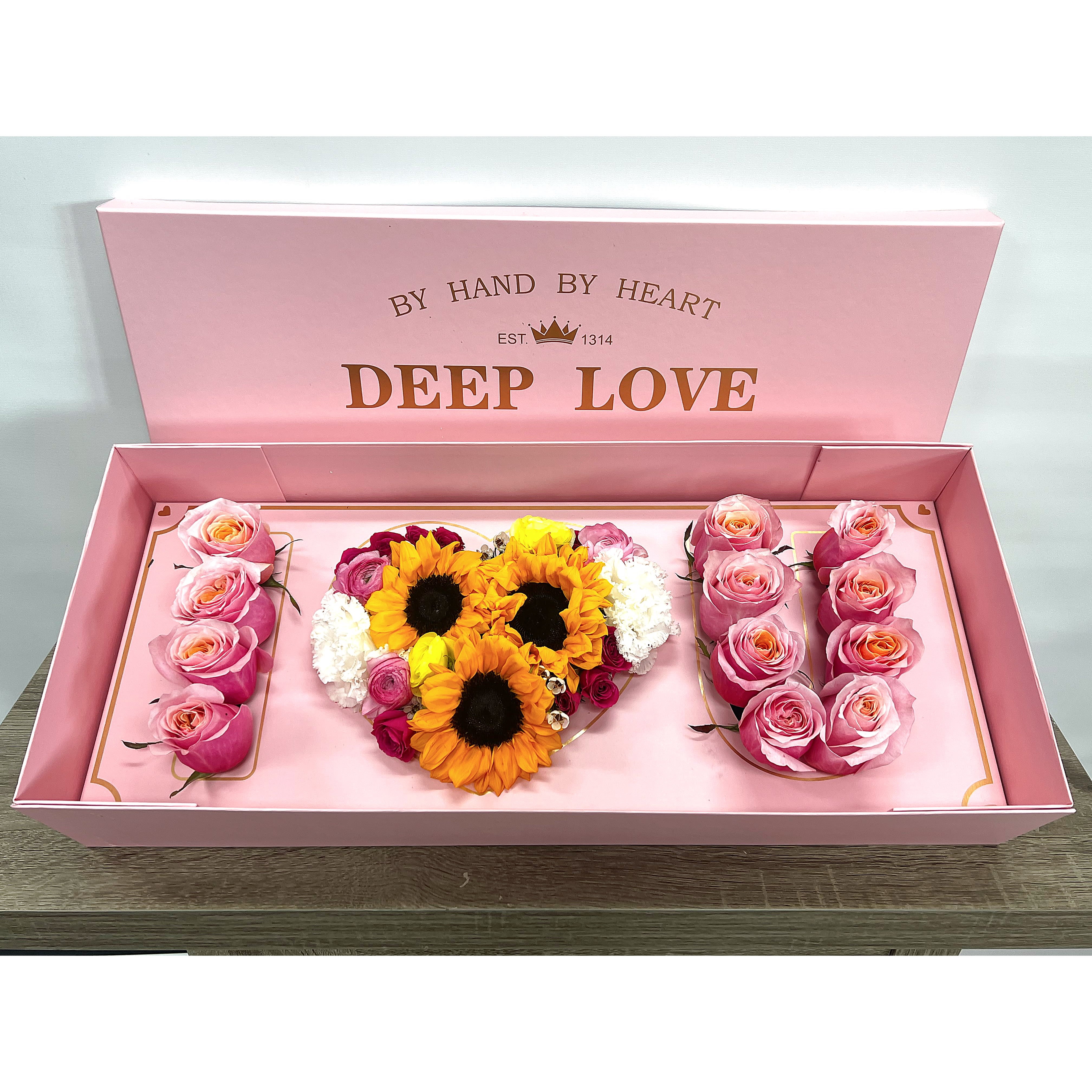 I Love You Box Arrangement Flower Delivery Glendale AZ - Elite Flowers ...