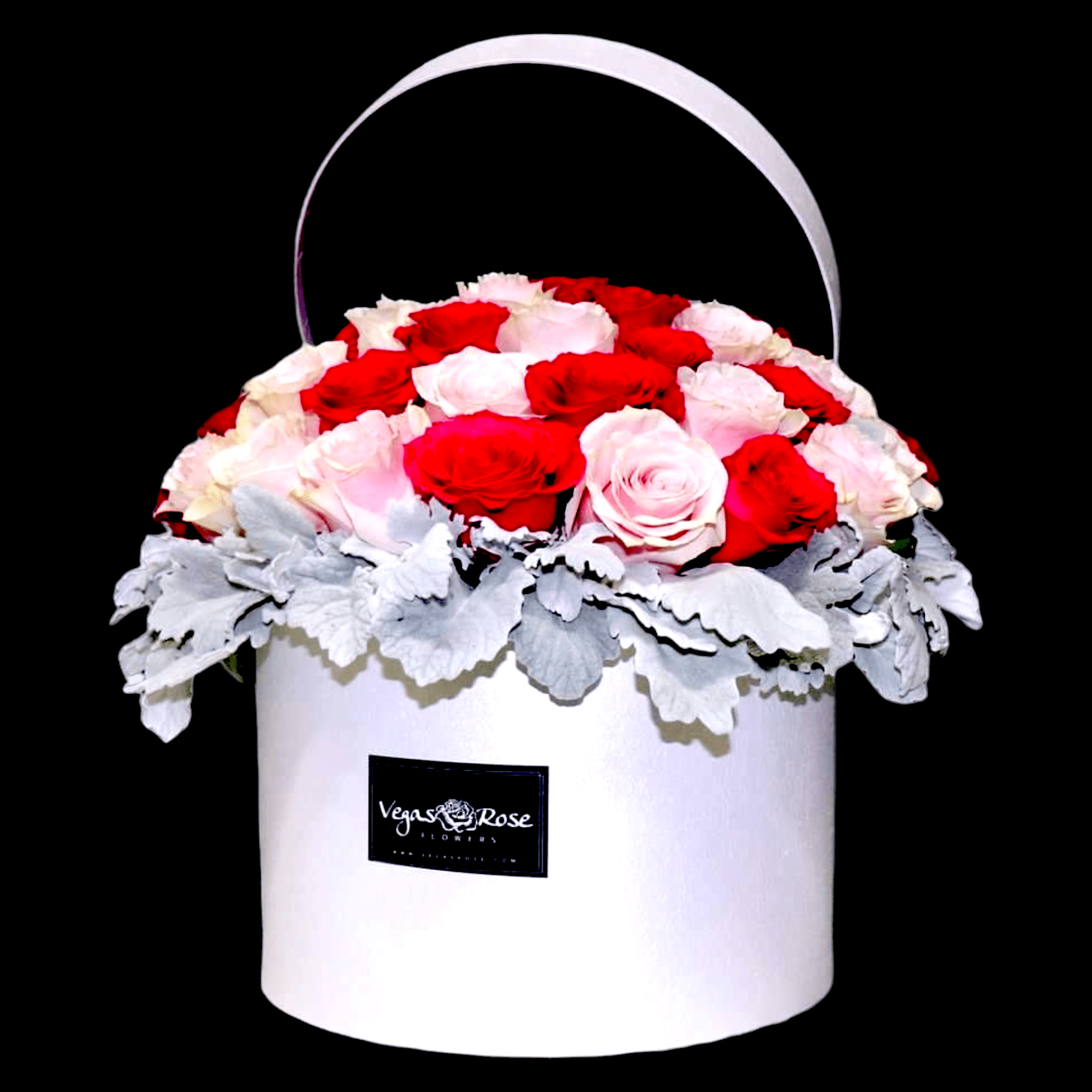 Two color roses in a box in Las Vegas, NV | Vegas Rose