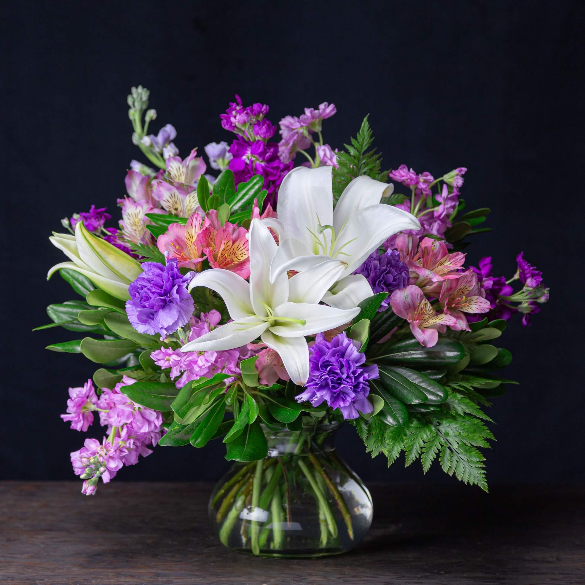 Midnight Lullaby Flower Delivery Irvine California - Ivory Florist ...