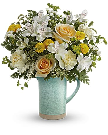 Teleflora's Adored Aqua Bouquet Flower Delivery Prague OK - Prague ...