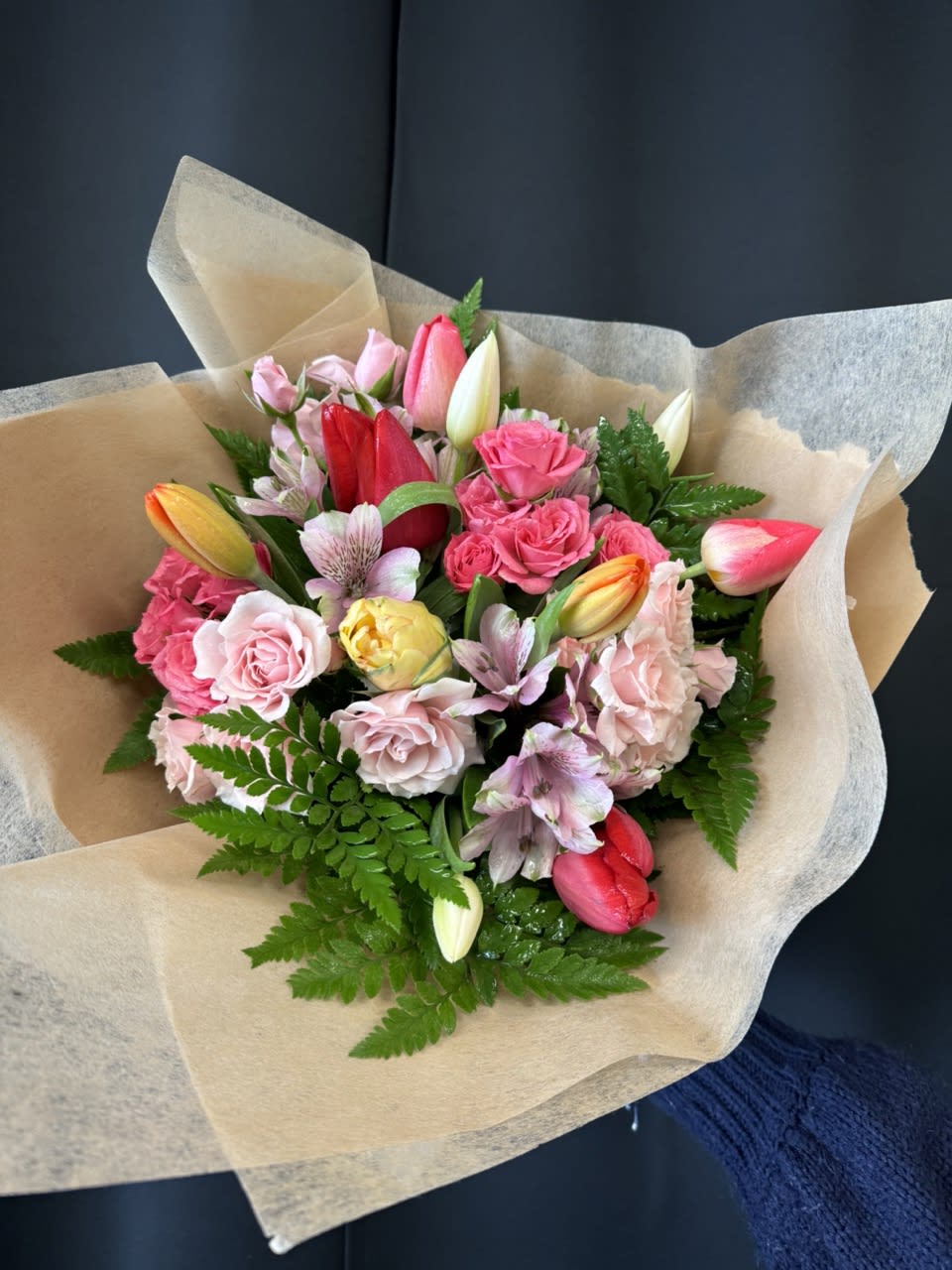 Tulip Treasure Wrap Flower Delivery Roy Utah - Gibby Floral