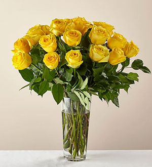 Dee's Florist & Designs Long Stem Yellow Rose Bouquet Riviera Beach, FL ...