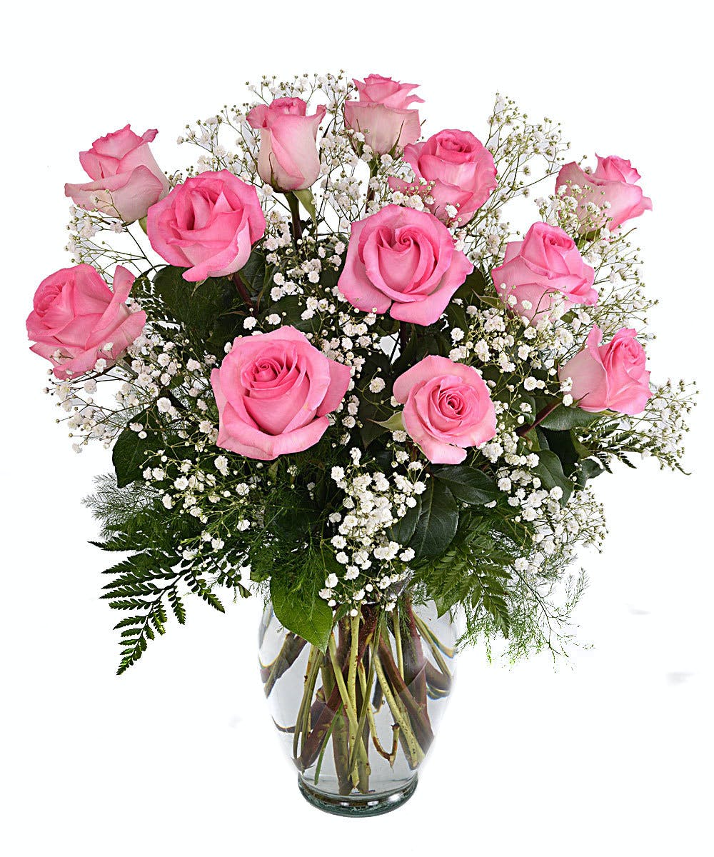 Sweet Unique Pink Roses Flower Delivery Newark DE - Kirk's Flowers Inc.