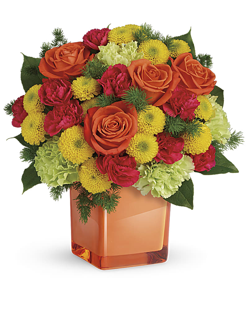 Teleflora's Citrus Smiles Bouquet Flower Delivery Baytown TX - Bee Hive ...