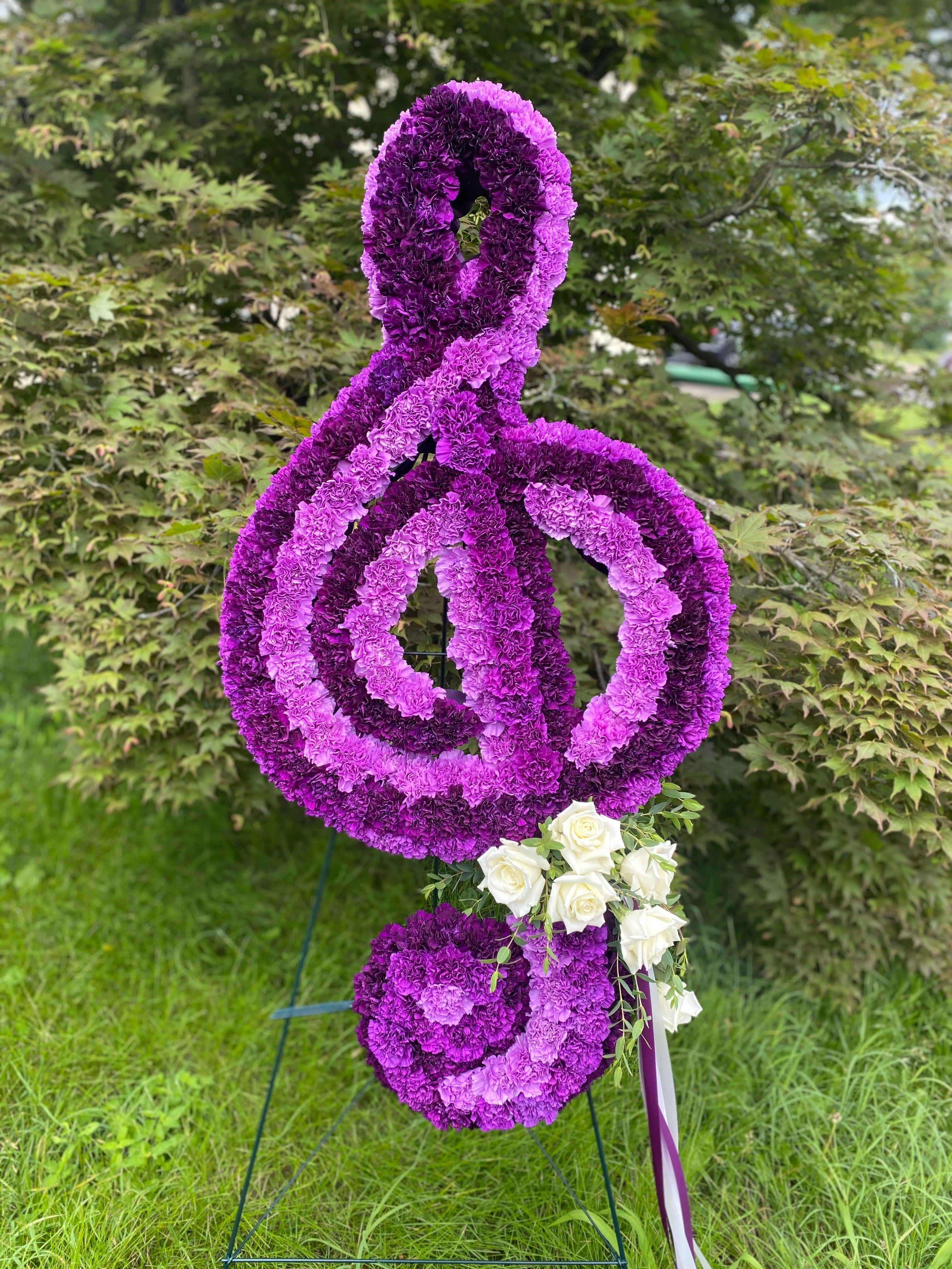 Custom Tribute Treble Cleff Flower Delivery Baltimore MD - Peace ...