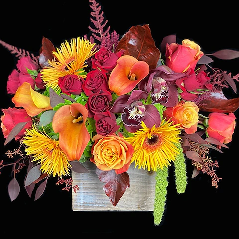 Cherry Brandy Box Bouquet : Middleboro, MA Florist Shop | Same Day ...