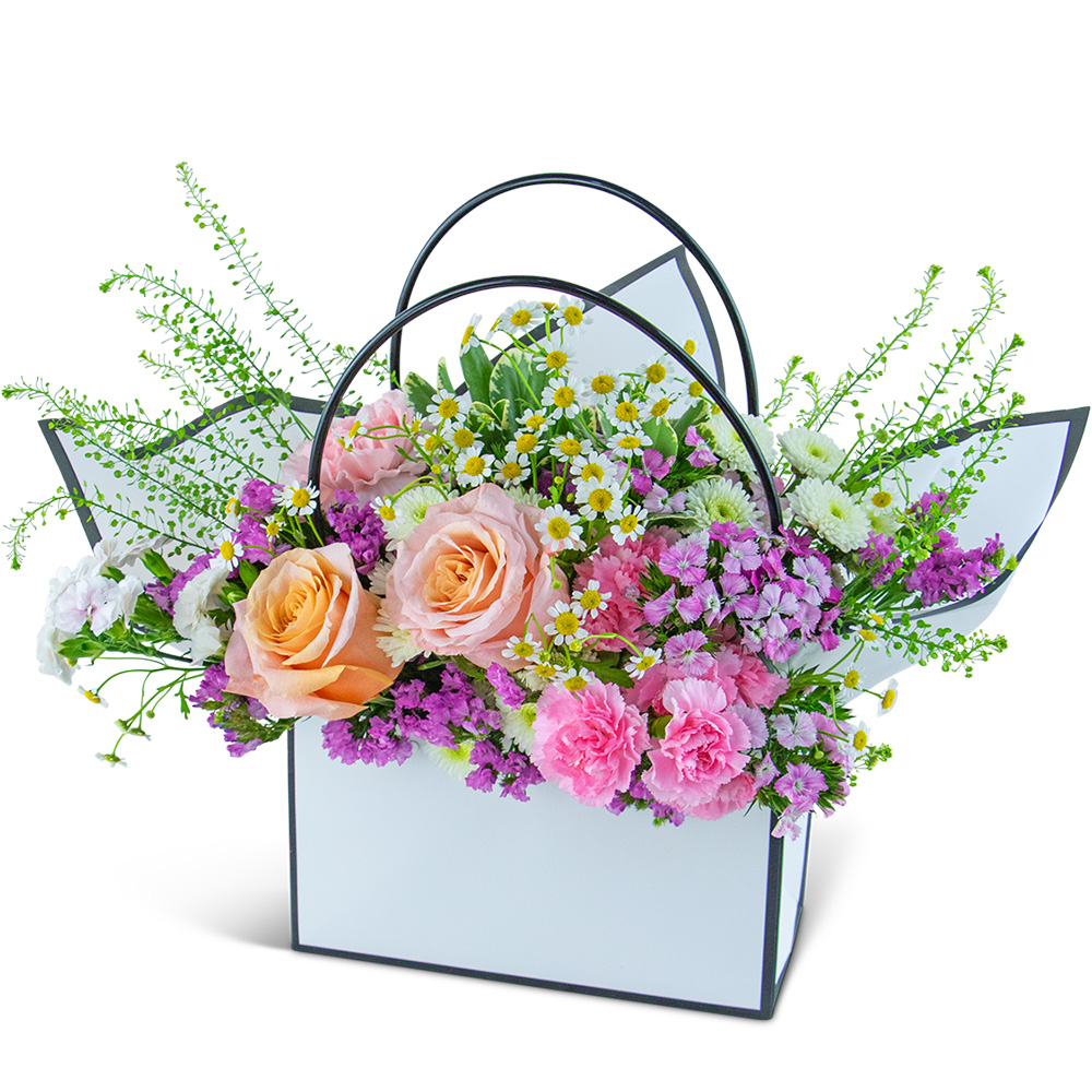 Seasonal Garden Blooming Tote Flower Delivery Oswego NY - Maida's ...