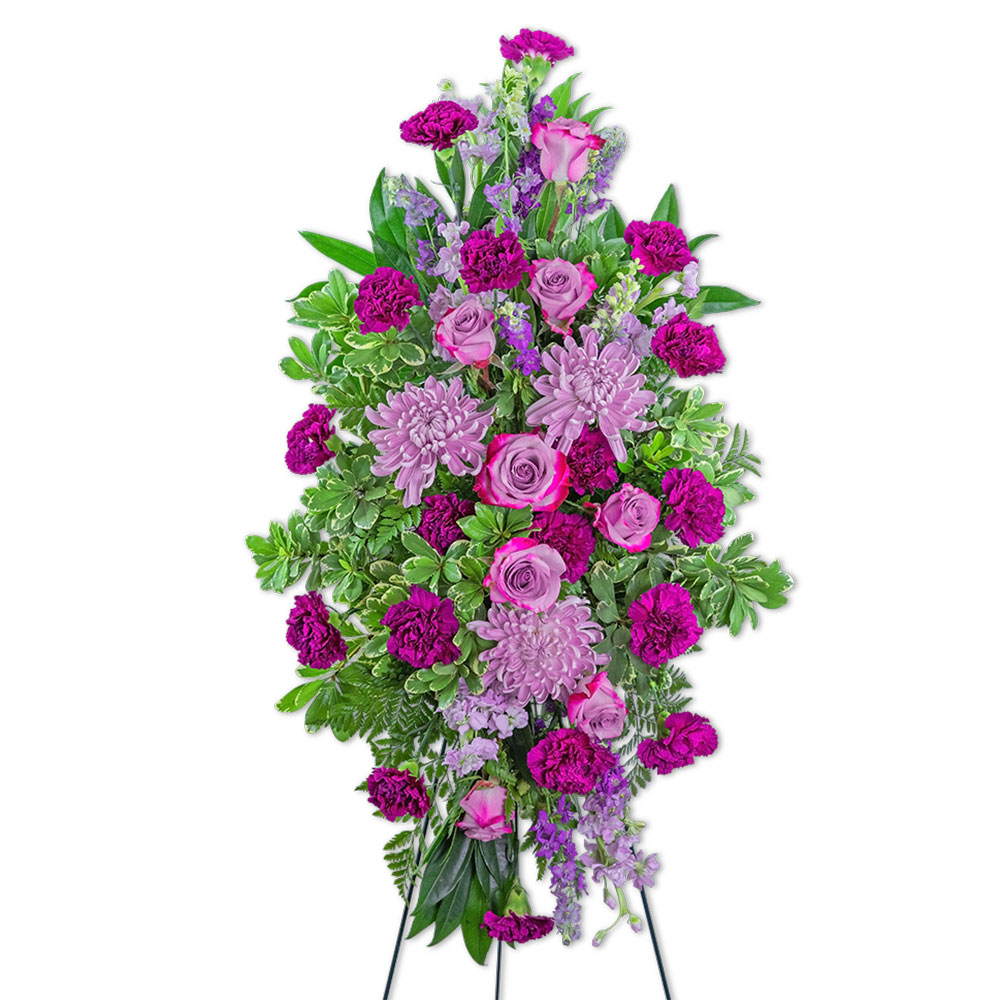 Gracefully Majestic Standing Spray Flower Delivery Marquette MI - Lutey ...