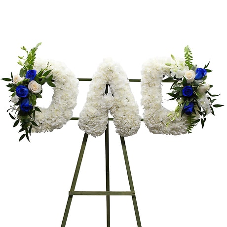 Dad Blue standing spray Flower Delivery New Holland PA - Jane's Flower ...