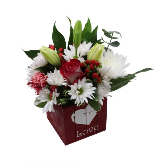 Loving Heart Arrangement Flower Delivery Midland TX - Flowerama of Midland