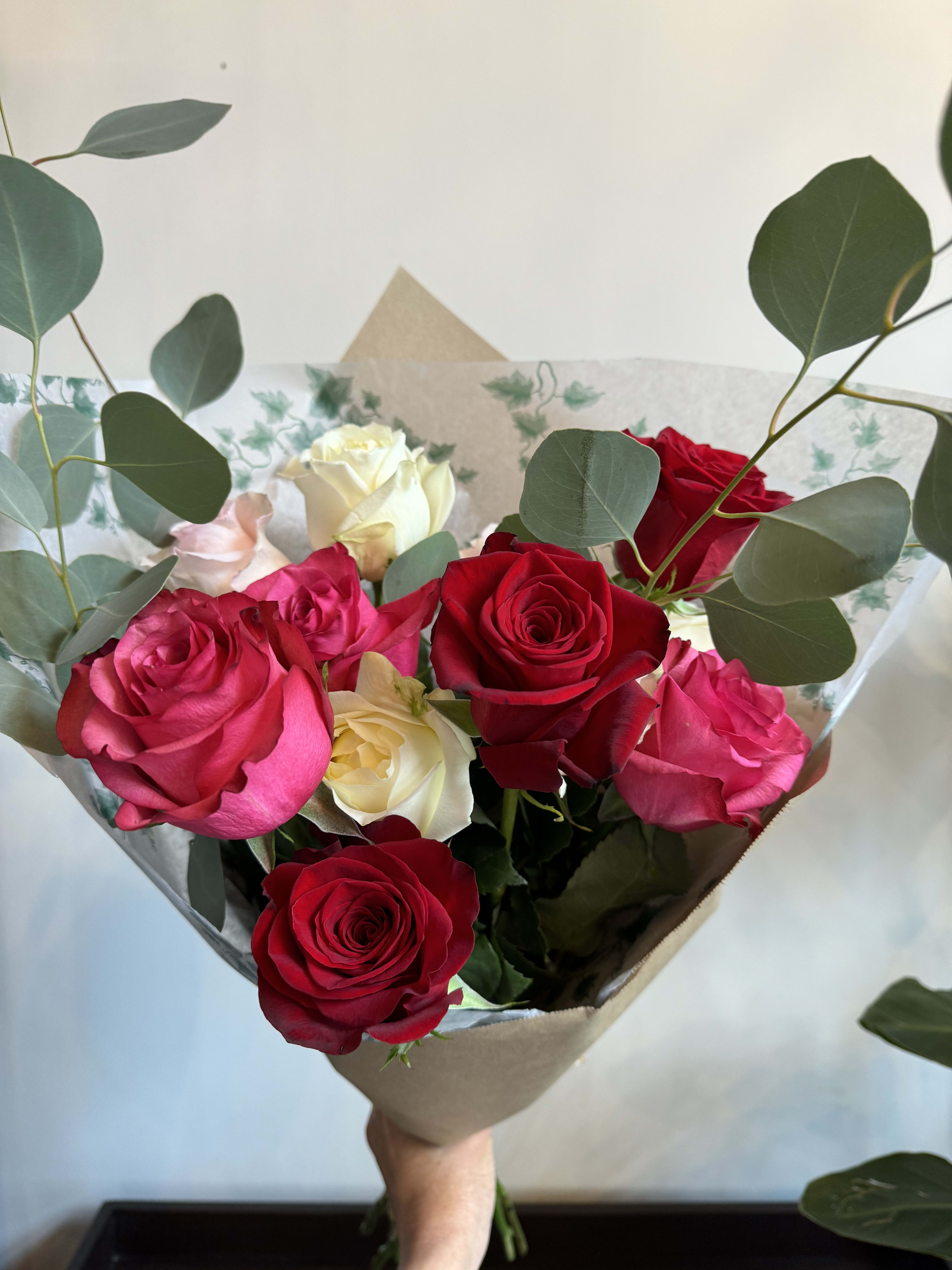 Mix Color Roses Bouquet | shop of flowers LLc