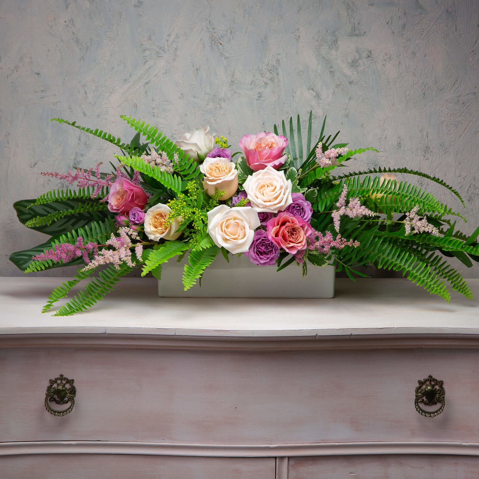 Gentle Pink Meadow - French Country flower Design-Same Day Delivery In ...