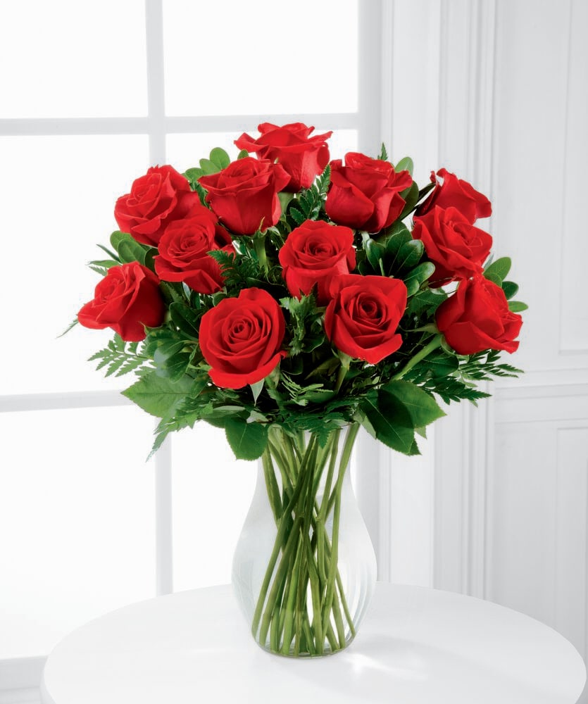 Classic Vased Roses Flower Delivery Bronx NY - Flowerland NYC