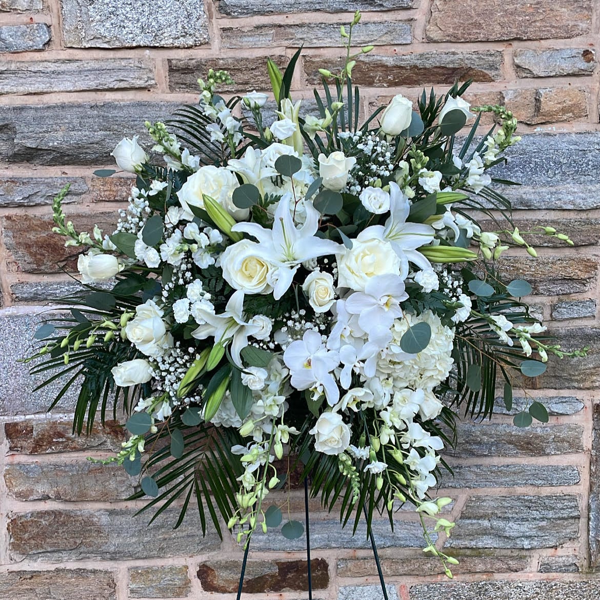 Peaceful Transition Standing Spray Flower Delivery Baltimore MD - Peace ...