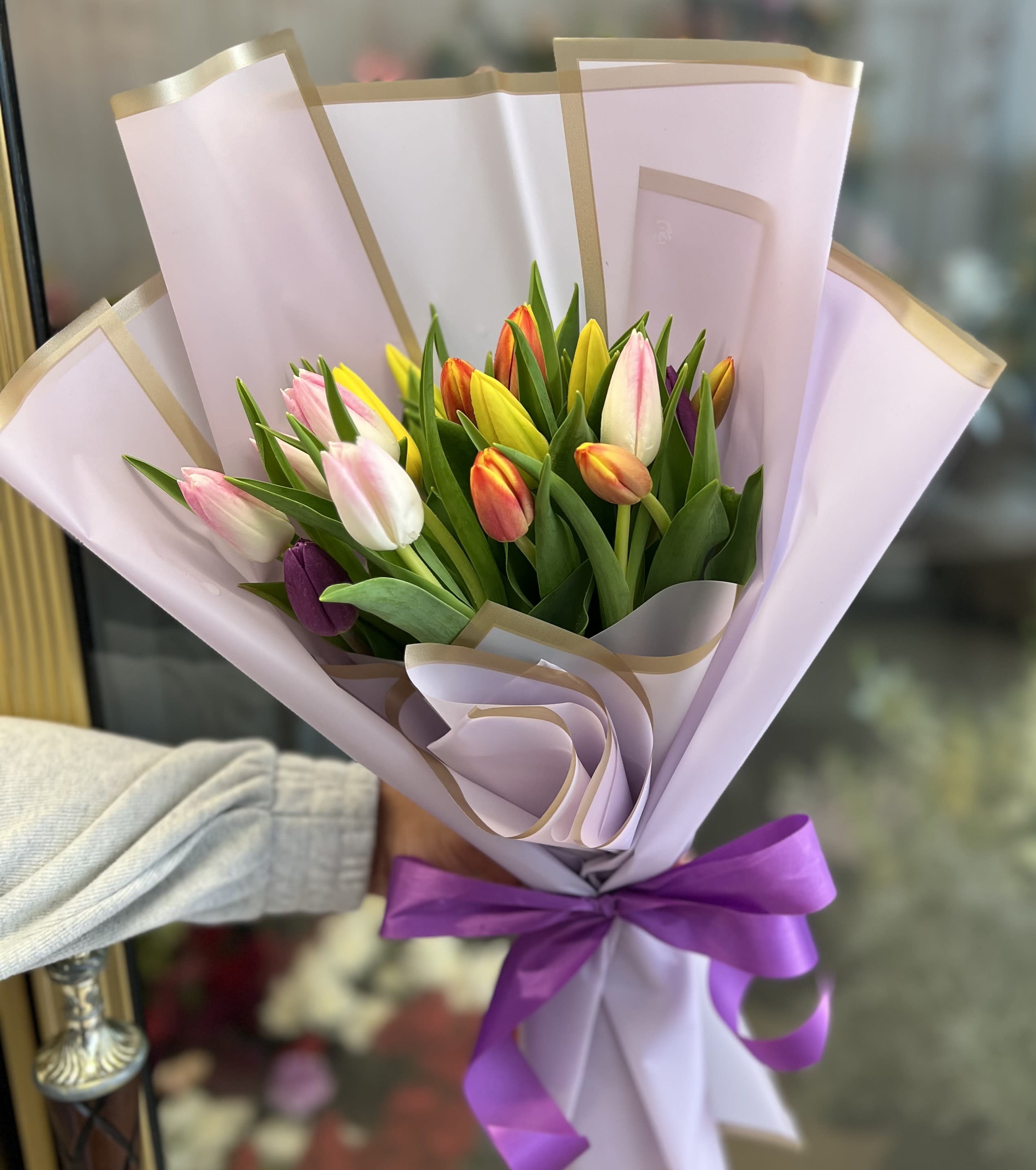 Hand Wrapped Tulips Flower Delivery San Bruno CA - San Bruno Flower ...